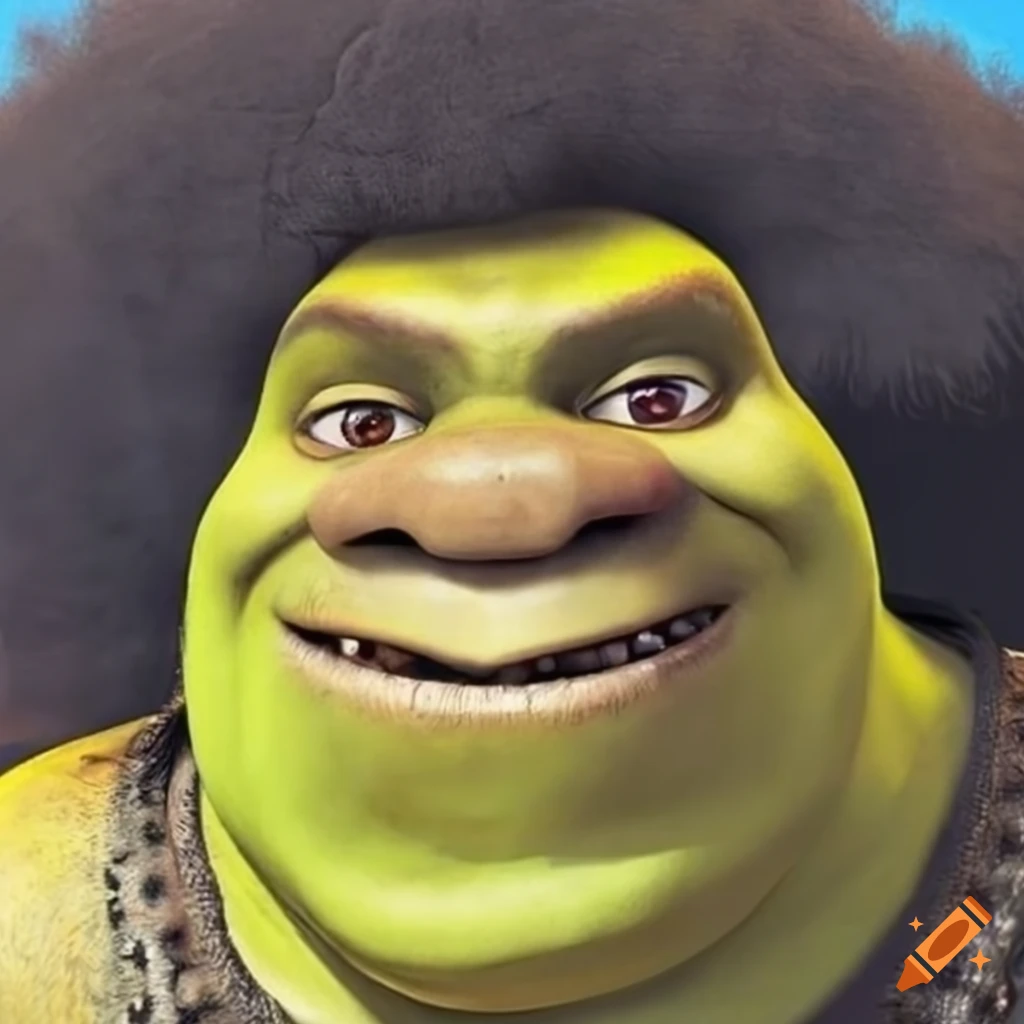 Character with a big black afro hairstyle on Craiyon