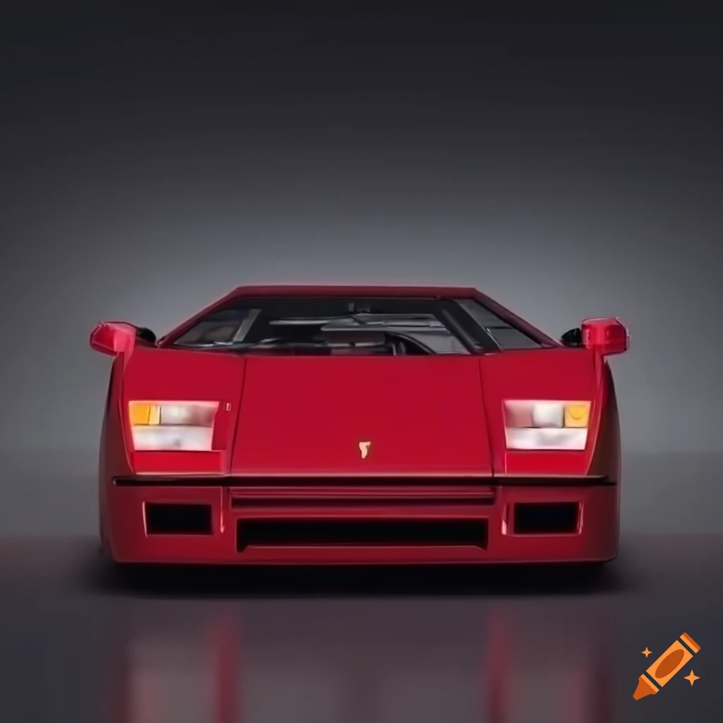 Combination of Lamborghini Countach and Ferrari F40, photorealistic 4k ...
