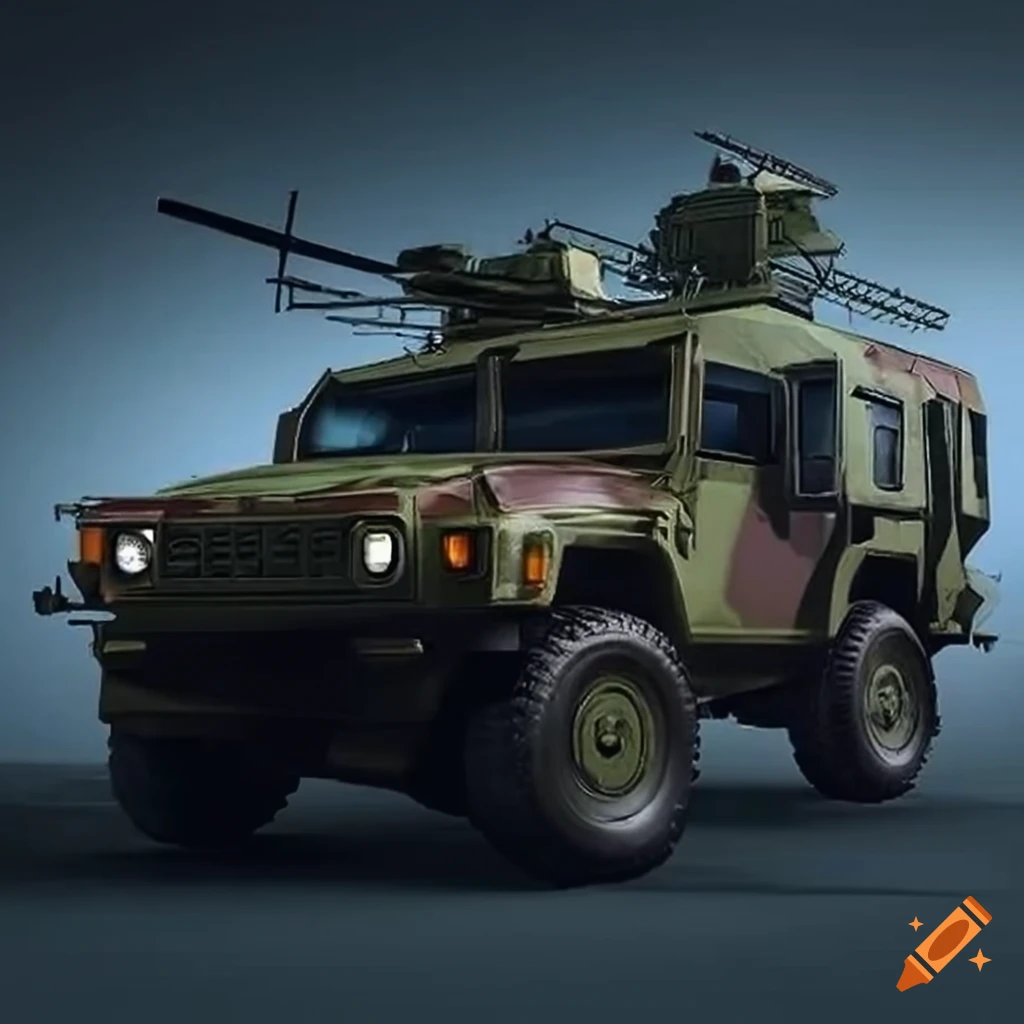 Military SUV designed for extreme weather conditions on Craiyon