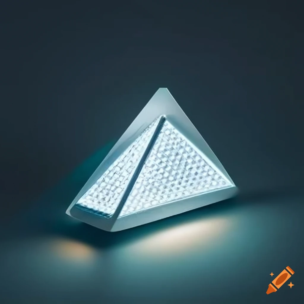 Outdoor led solar light with minimal and futuristic triangle design on ...