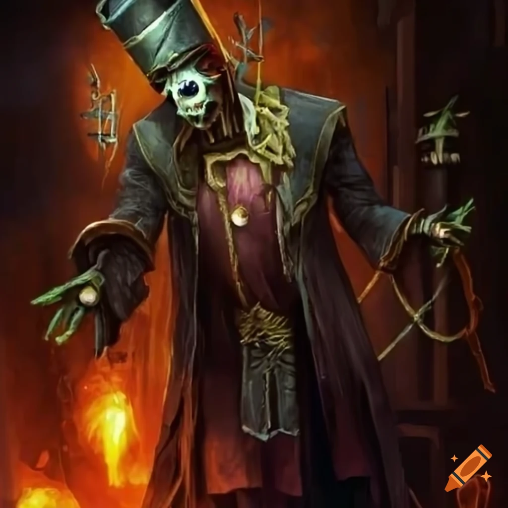 Voodoo priest hacker on Craiyon