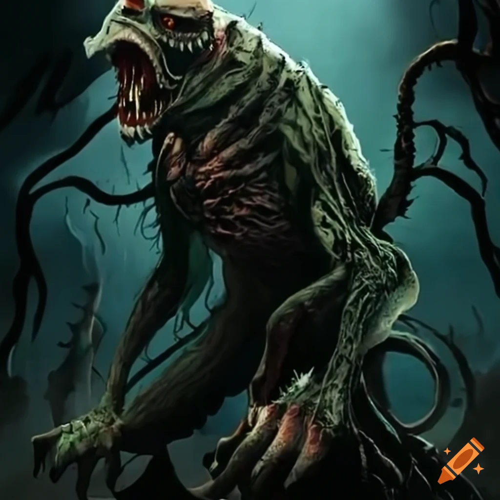 Nightmare monster on Craiyon