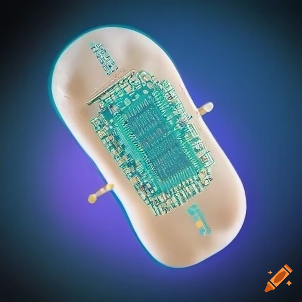 Small electronic chip behind a big sanitary pad on Craiyon