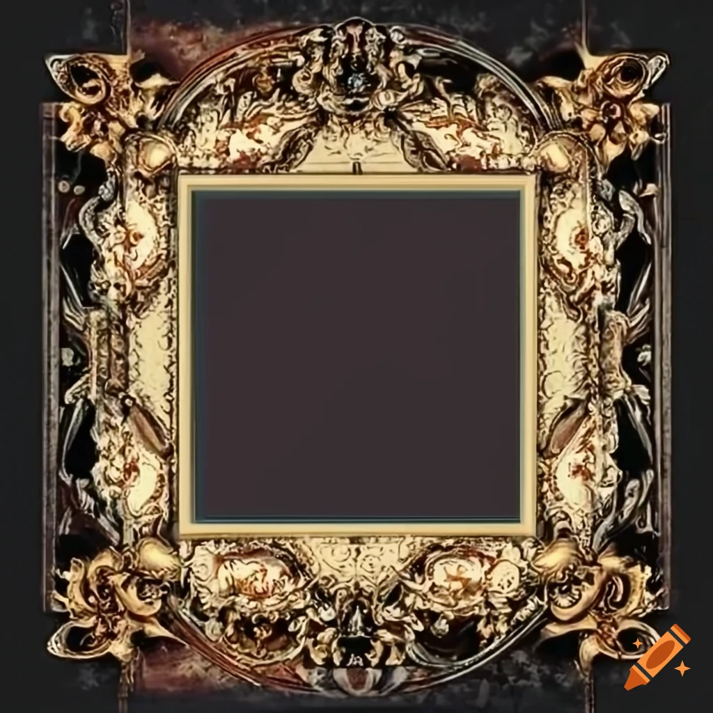 Square frame border with vatican religious design on Craiyon