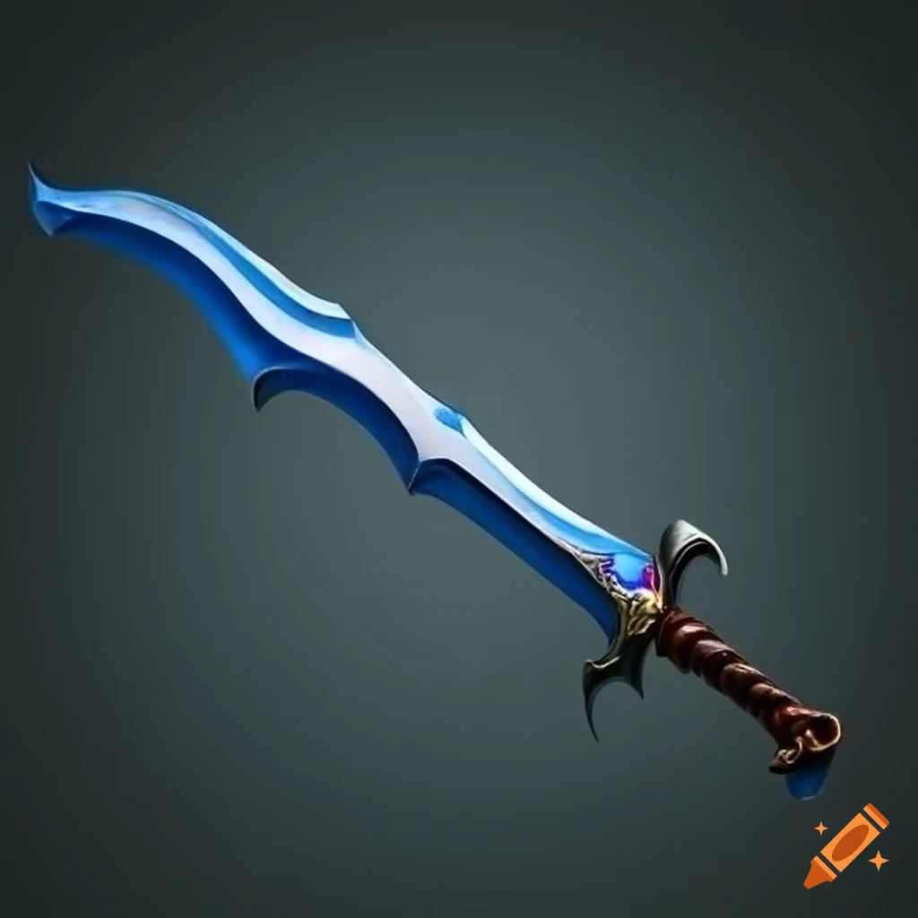 Magic curve fantasy sword on Craiyon