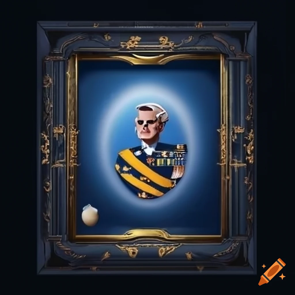 Naval military general 2d square border frame design on Craiyon