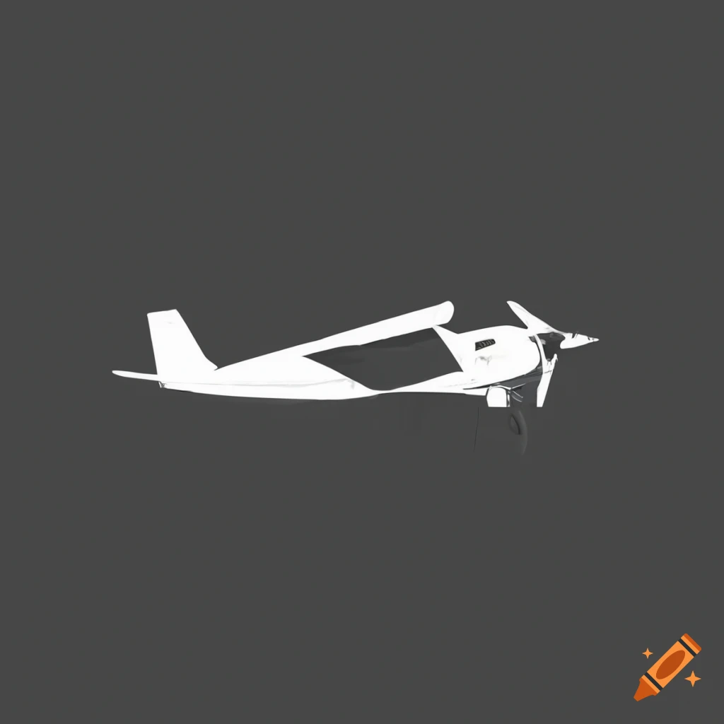 Sleek and minimalistic black and white aviation logo design on Craiyon