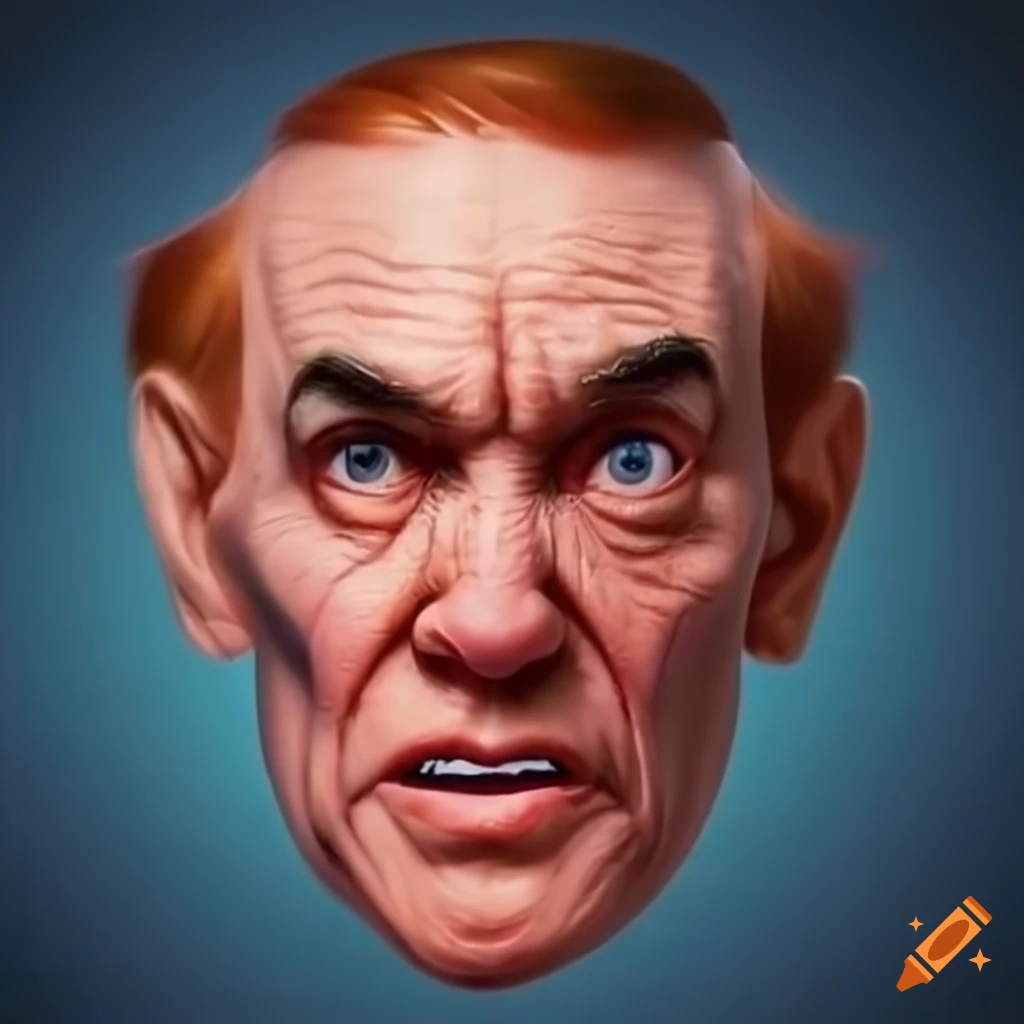 Photo realistic faces on hanna barbera animated bodies on Craiyon