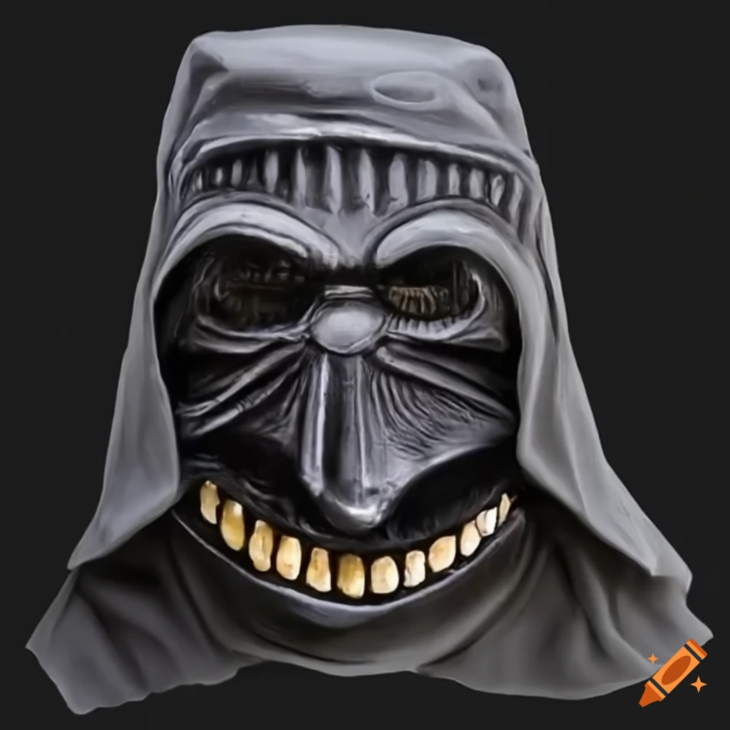 Sharp realistic troll face vader on Craiyon