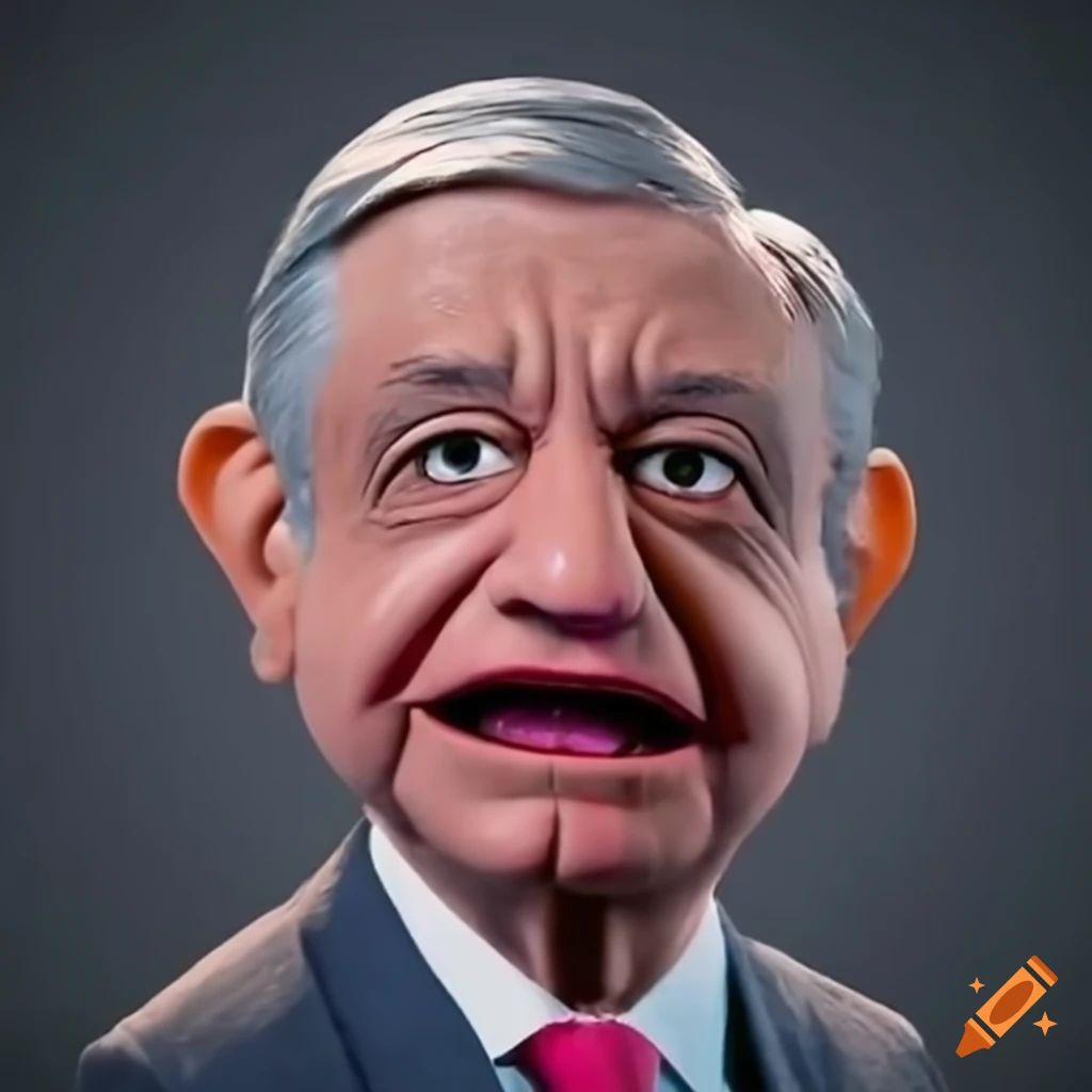Amlo puppet muppet style with crying face on Craiyon