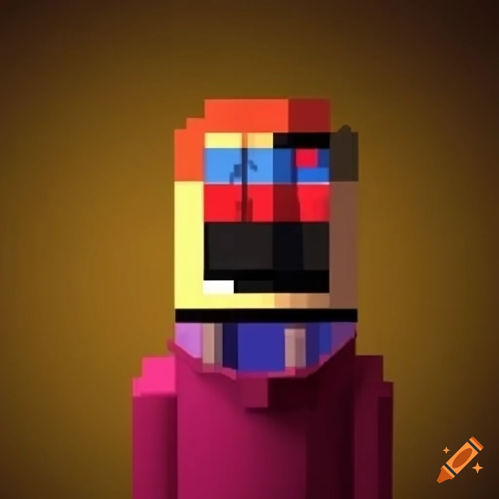 8-bit human character on Craiyon