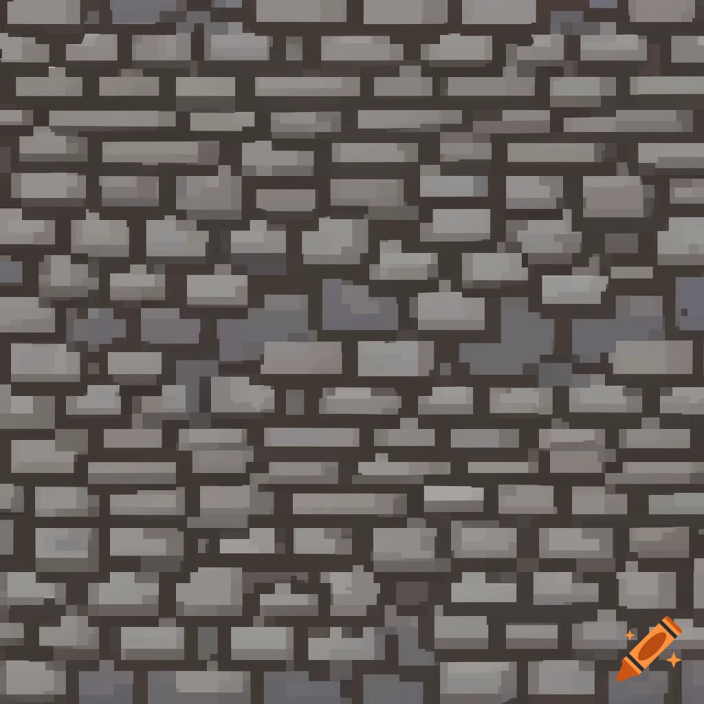 Pixel art of stone texture on Craiyon