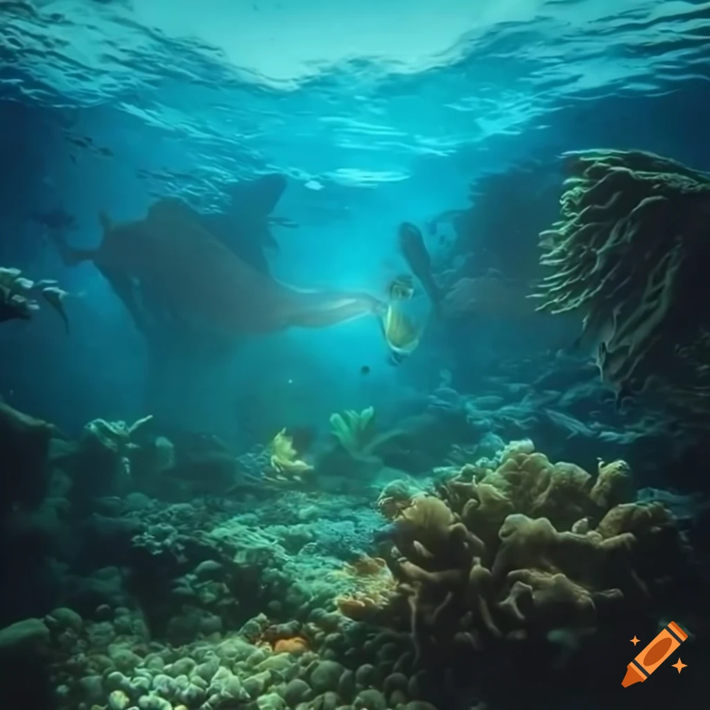 Enchanted underwater realm: dive into a hidden saltwater lake within a ...