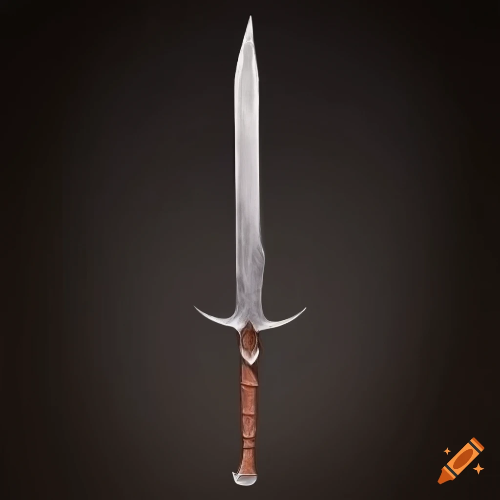 Straight fantasy sword on Craiyon