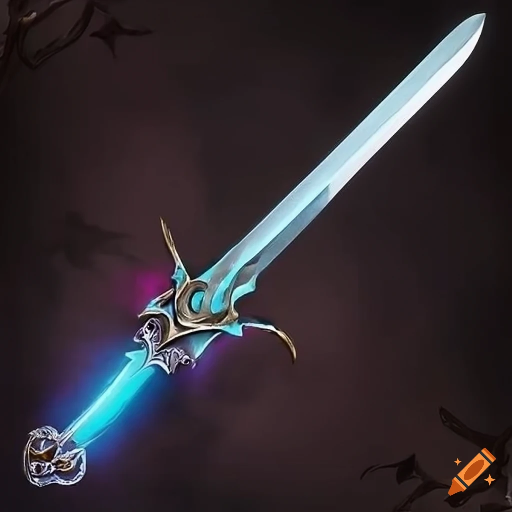 Straight fantasy sword on Craiyon