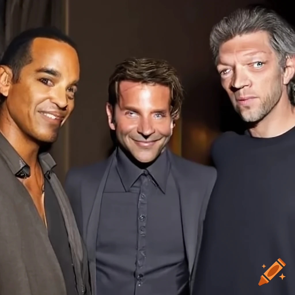 Group photo featuring jon secada, bradley cooper, and vincent cassel on Craiyon