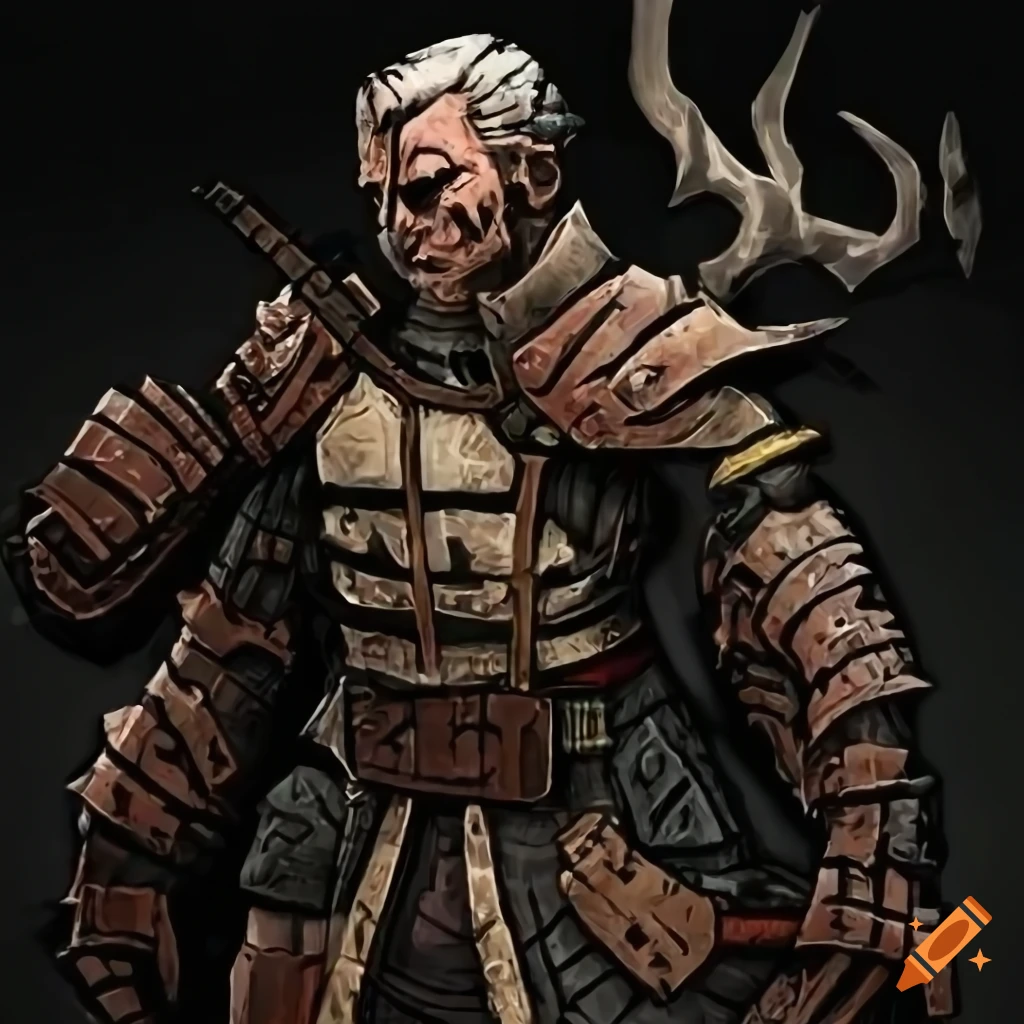 Dark fantasy 3d character concept art on Craiyon