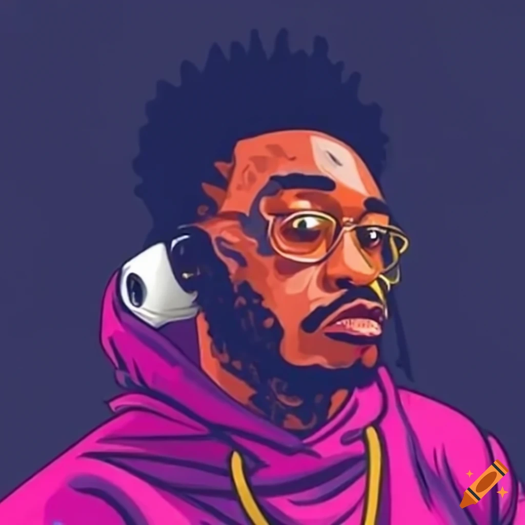 Rapper mac fly on Craiyon