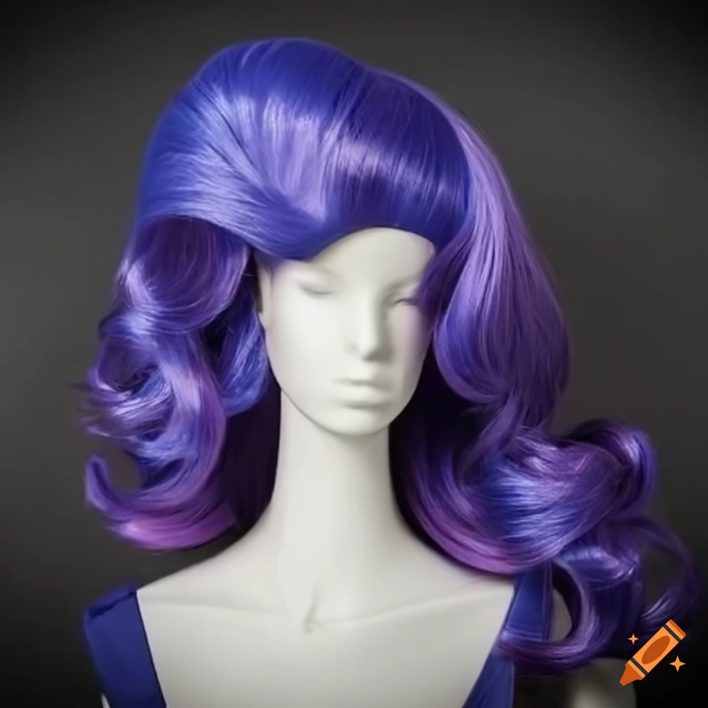 Nightmare rarity wig on a mannequin on Craiyon