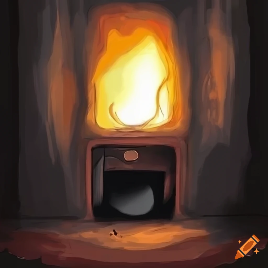 Basement furnace drawing on Craiyon