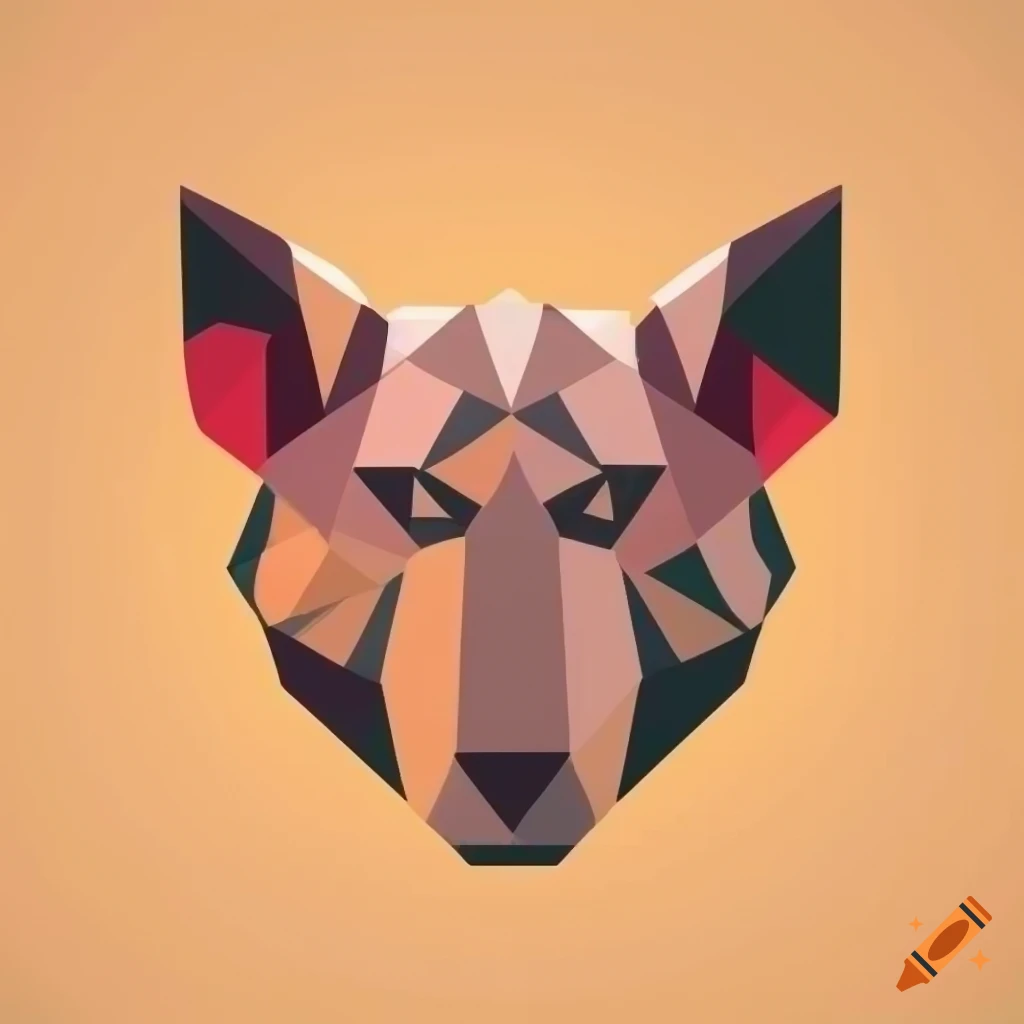 Geometric animal vector logo on Craiyon