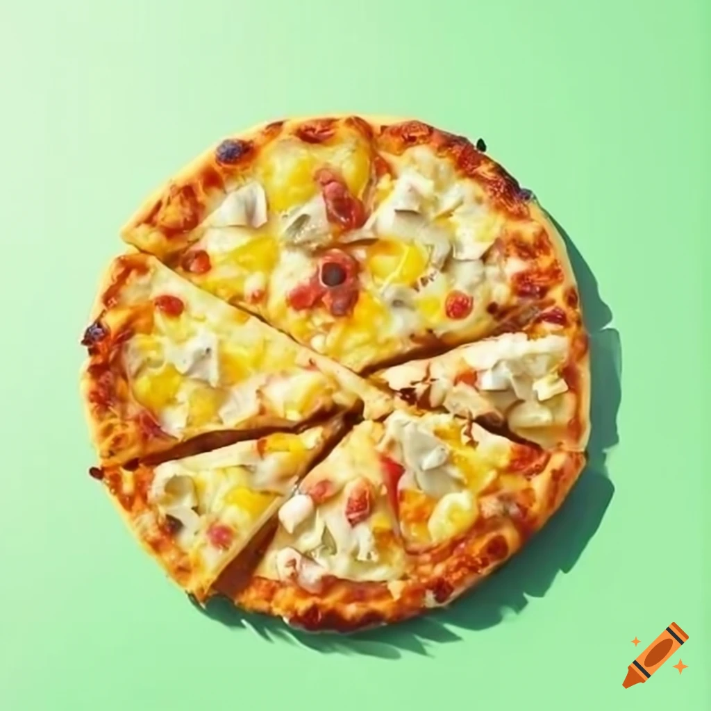 Pineapple pizza on Craiyon