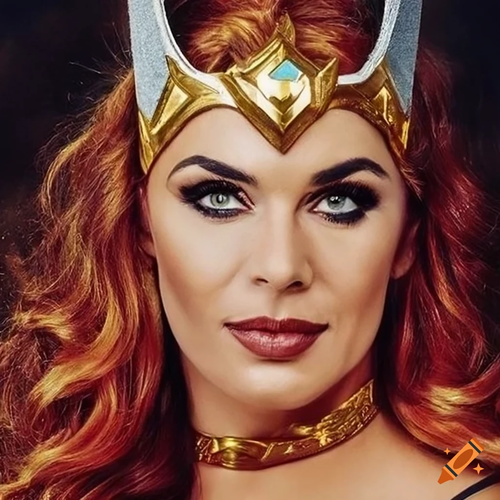 Photo-realistic portrait of she-ra, queen of the princesses on Craiyon