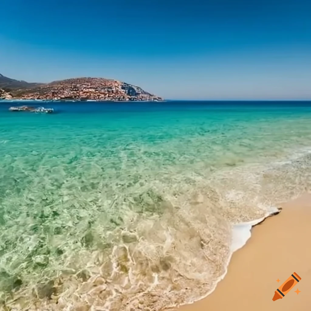 Ultra realistic beach in greece on Craiyon