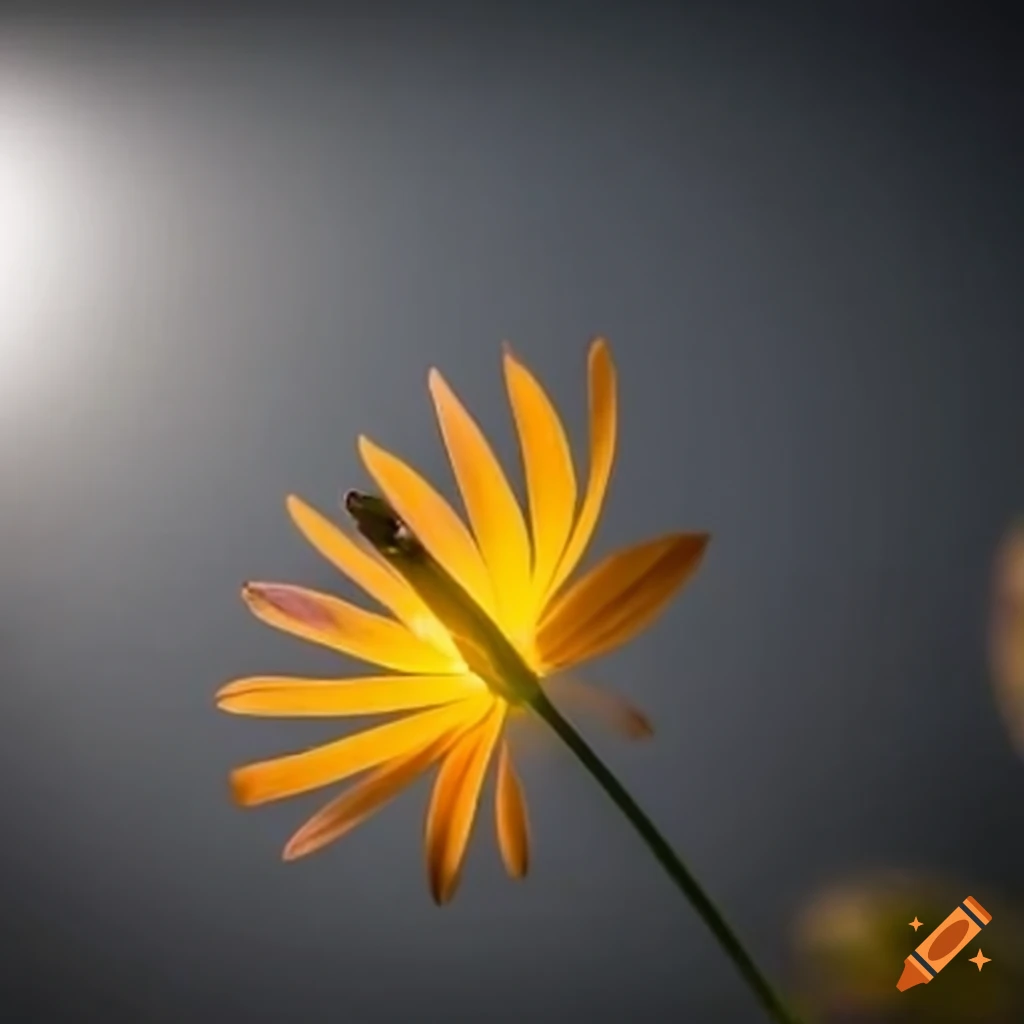 Delightful flower swaying towards the sun on Craiyon
