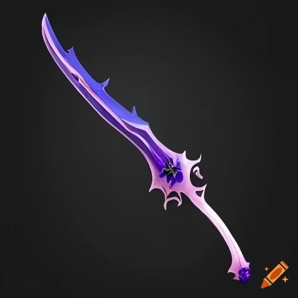 Magic curved sword on Craiyon