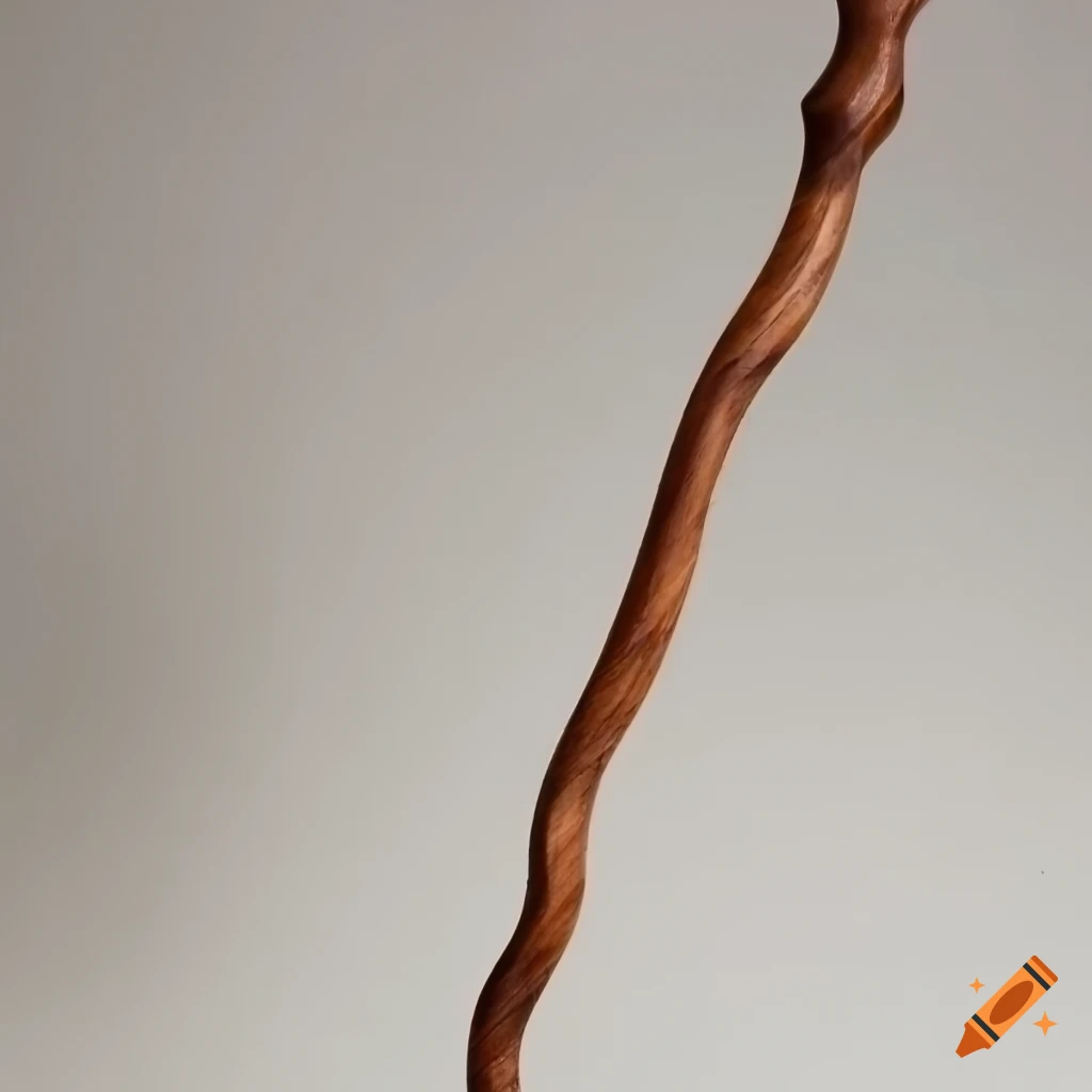 Wooden druid staff on Craiyon