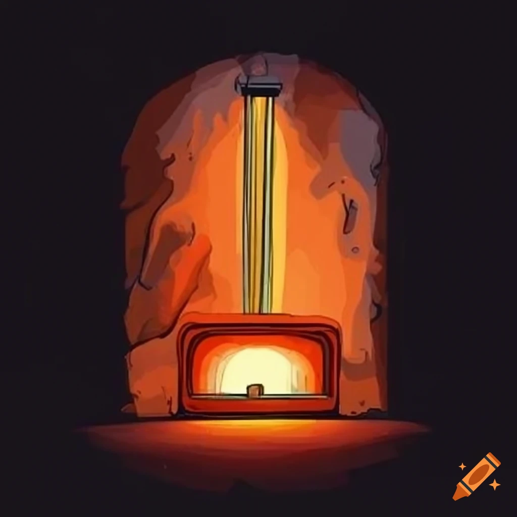 Basement furnace drawing on Craiyon