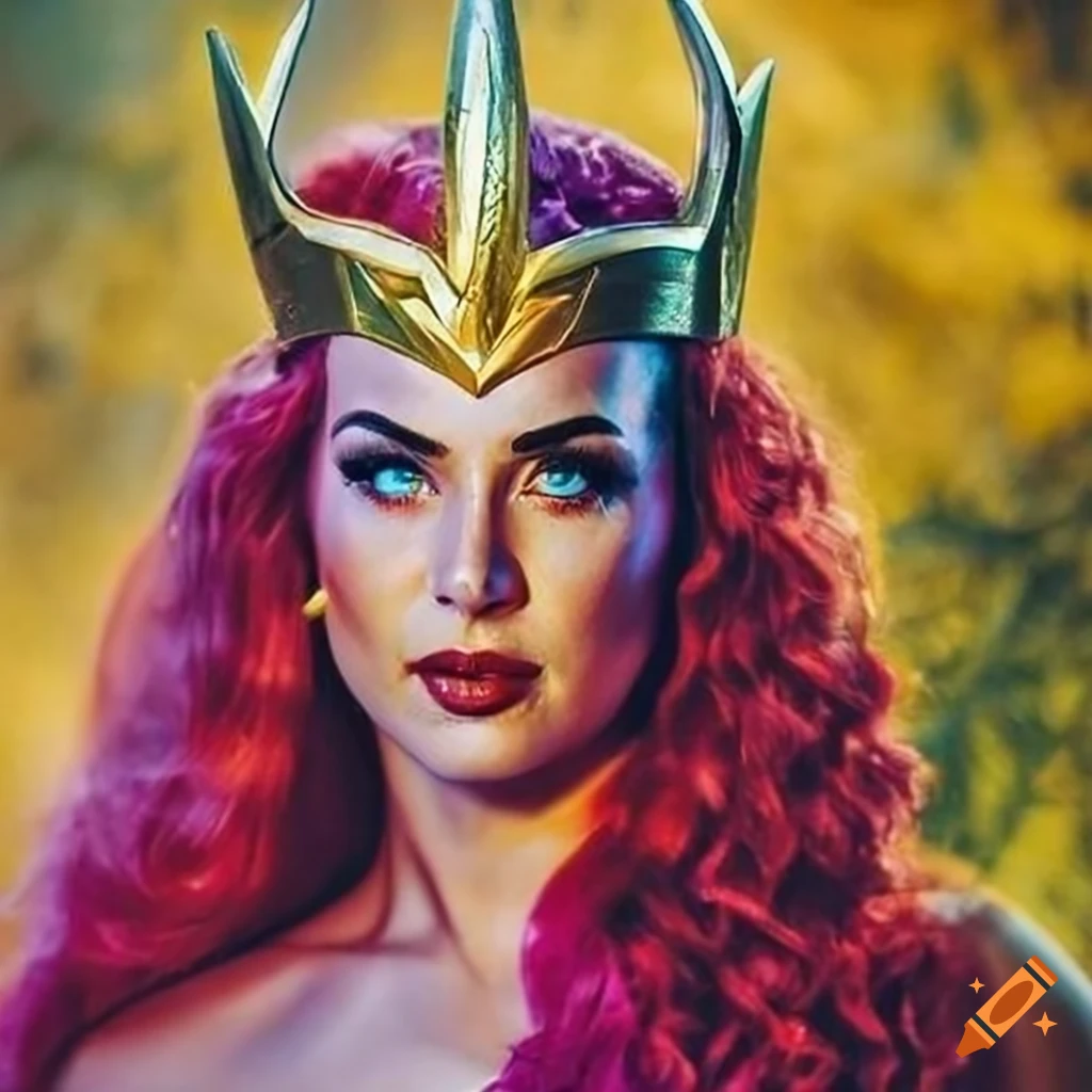 Photo-realistic portrait of she-ra, queen of the princesses on Craiyon