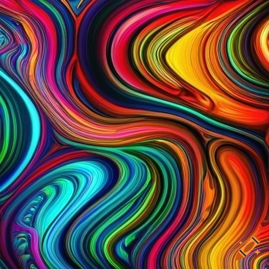Colorful and mysterious abstract patterns on Craiyon