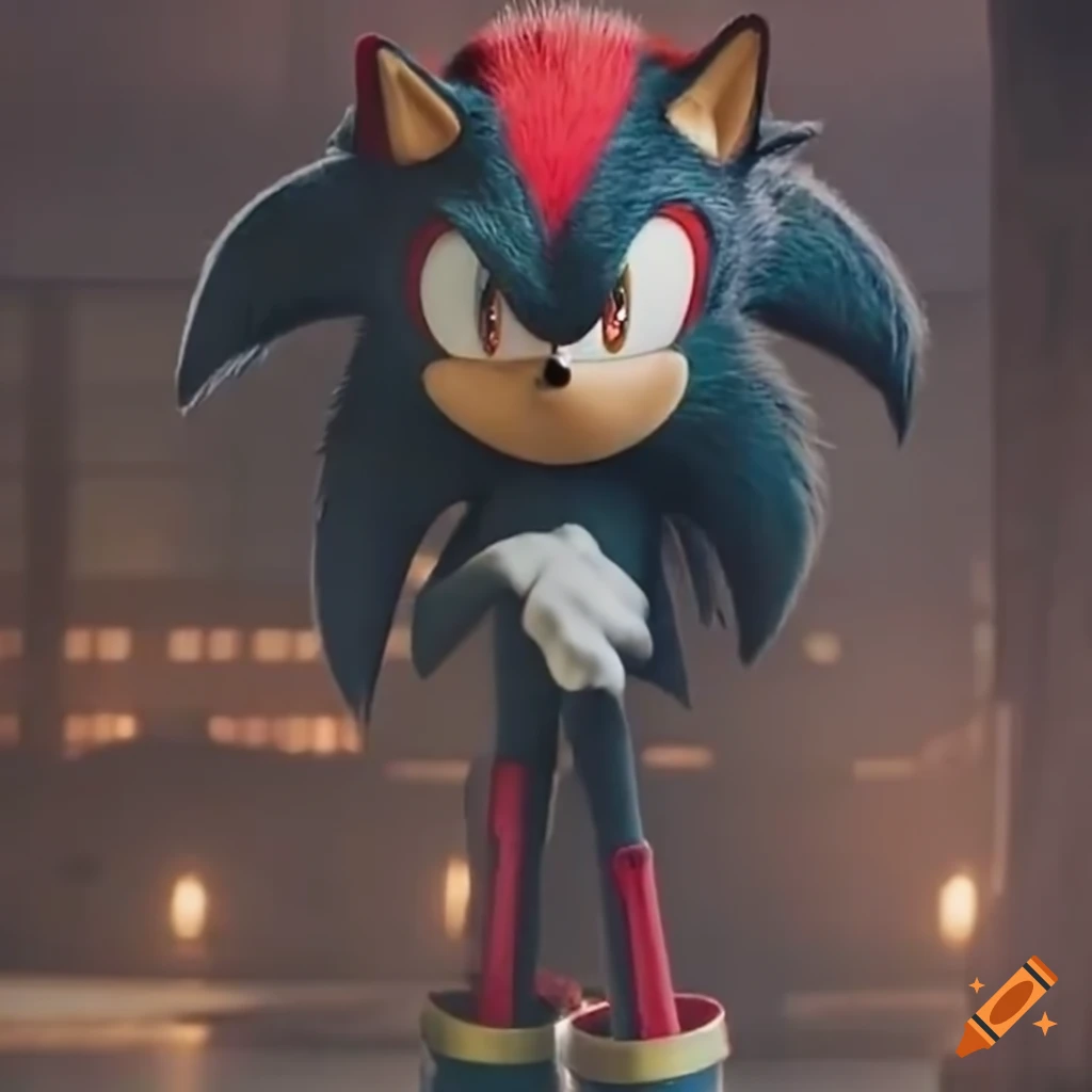 Scene from the live action film shadow the hedgehog on Craiyon