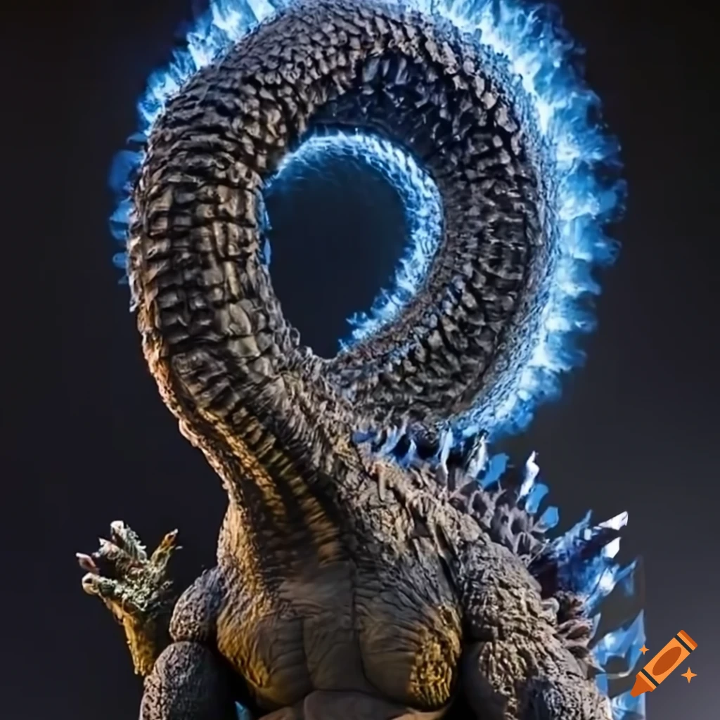 Fourth dimensional godzilla on Craiyon