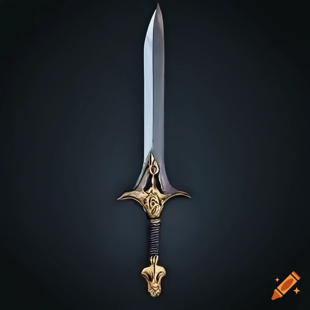 Straight fantasy sword on Craiyon