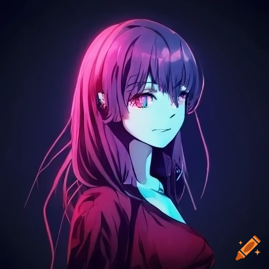 Anime girls wallpaper with nixos logo on Craiyon