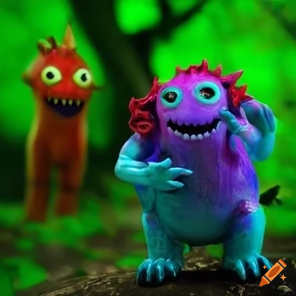 Mythical creatures in a forest with a playful mutant omega mart lemon ...