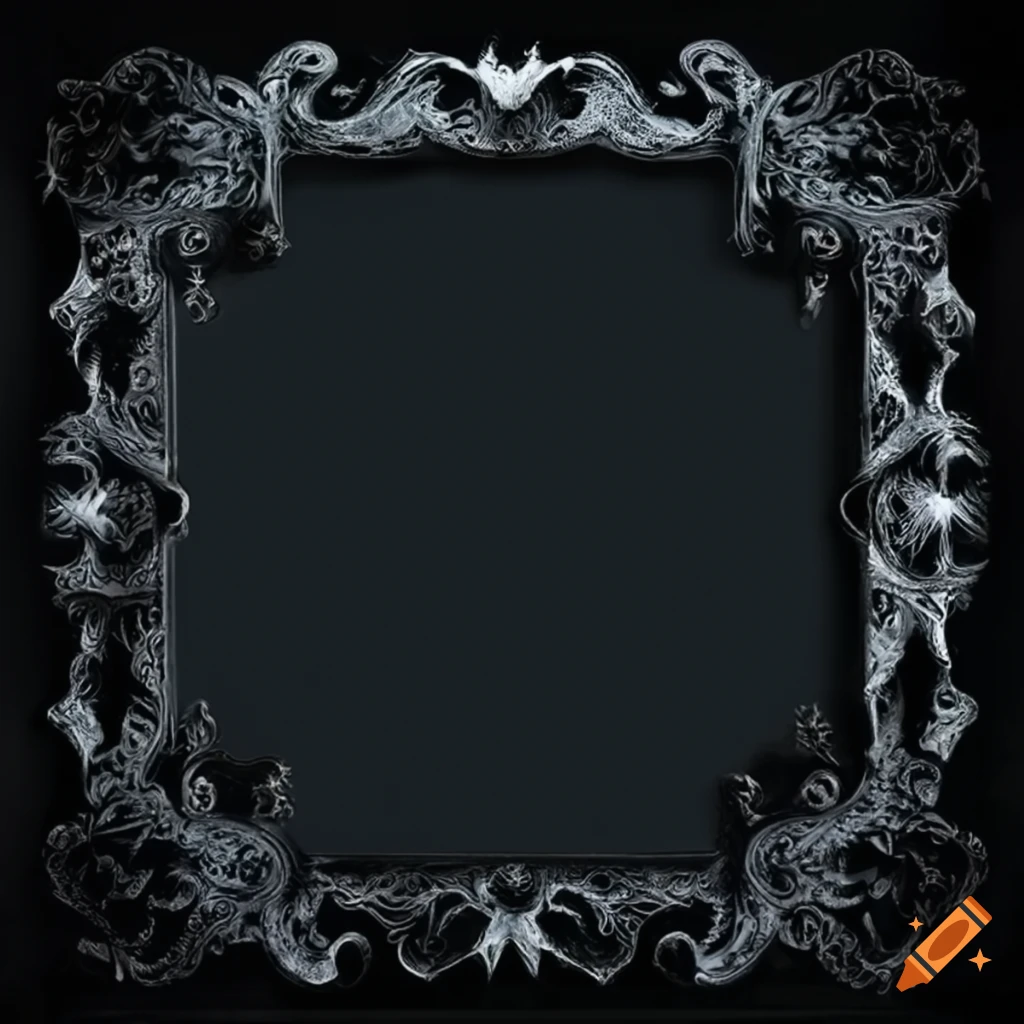 Square frame border with gothic transylvania design on Craiyon