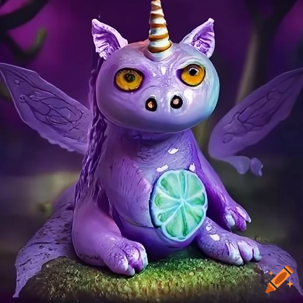 Mythical creatures and mutant omega mart lemon fruit monster in a ...