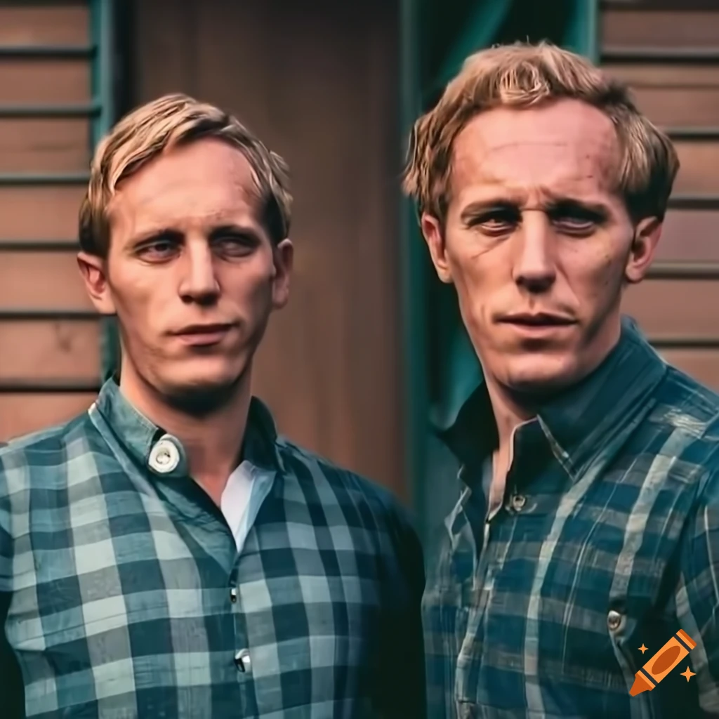 High-angle view of group with british actor laurence fox look-alike and ...