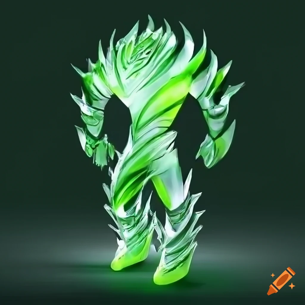 Glass elemental creature on Craiyon