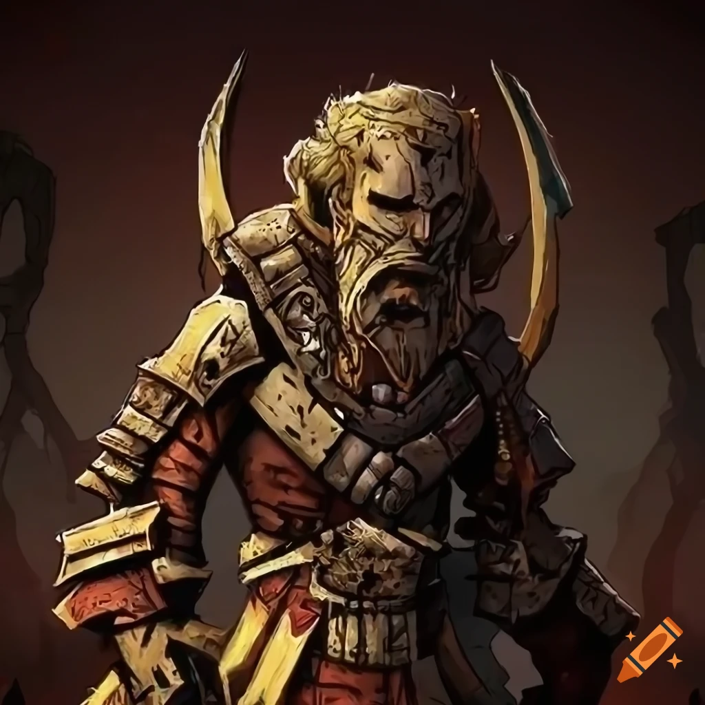 Detailed fantasy 3-d character concept art inspired by various games on ...