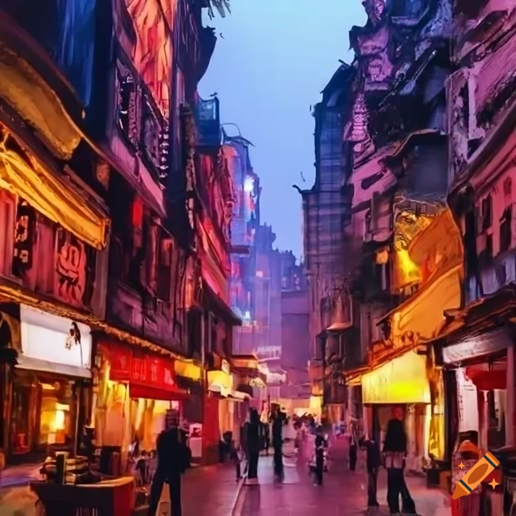 Wuma street, wenzhou on Craiyon