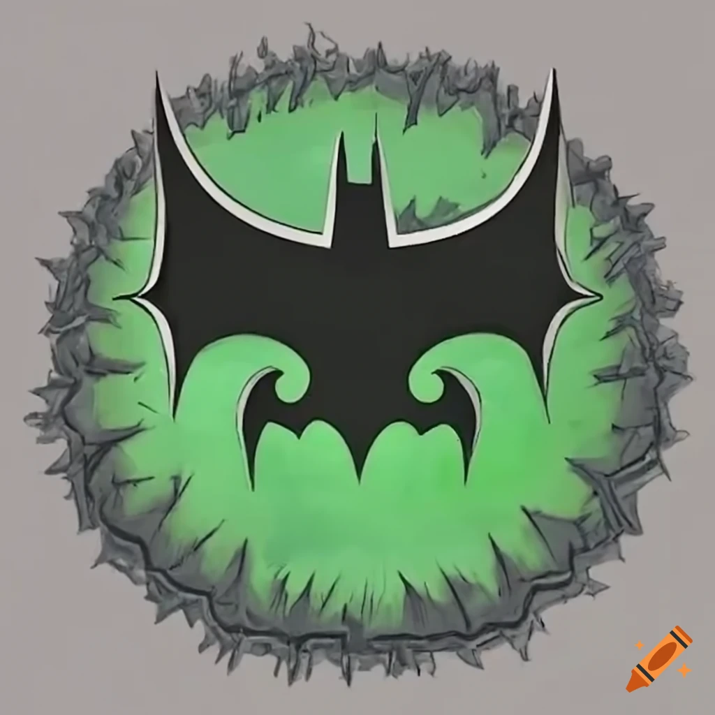 Illustration of batman facing the hulk in a crossover artwork on Craiyon