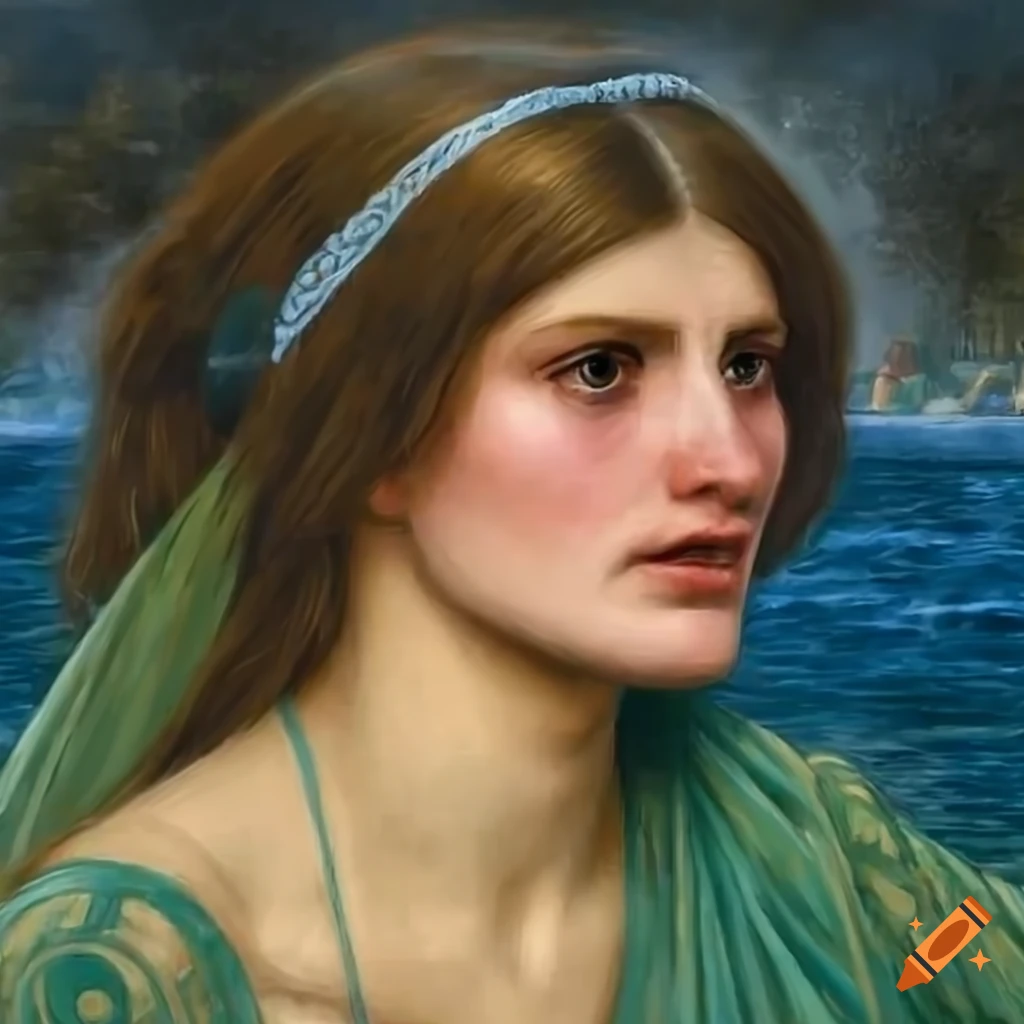 Painting of mythical Ukrainian Nyavka and Irish Selkie with Celtic and ...