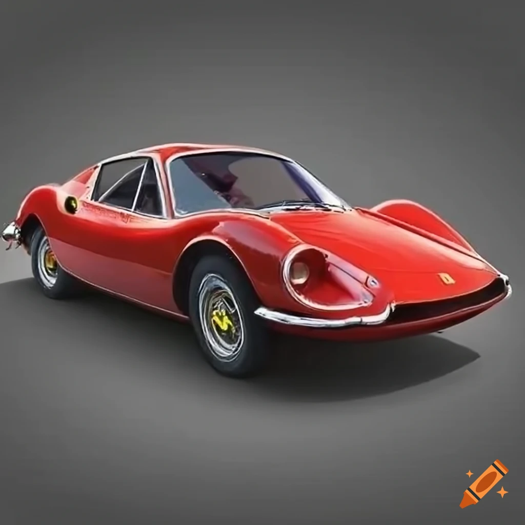 Ferrari dino car on Craiyon