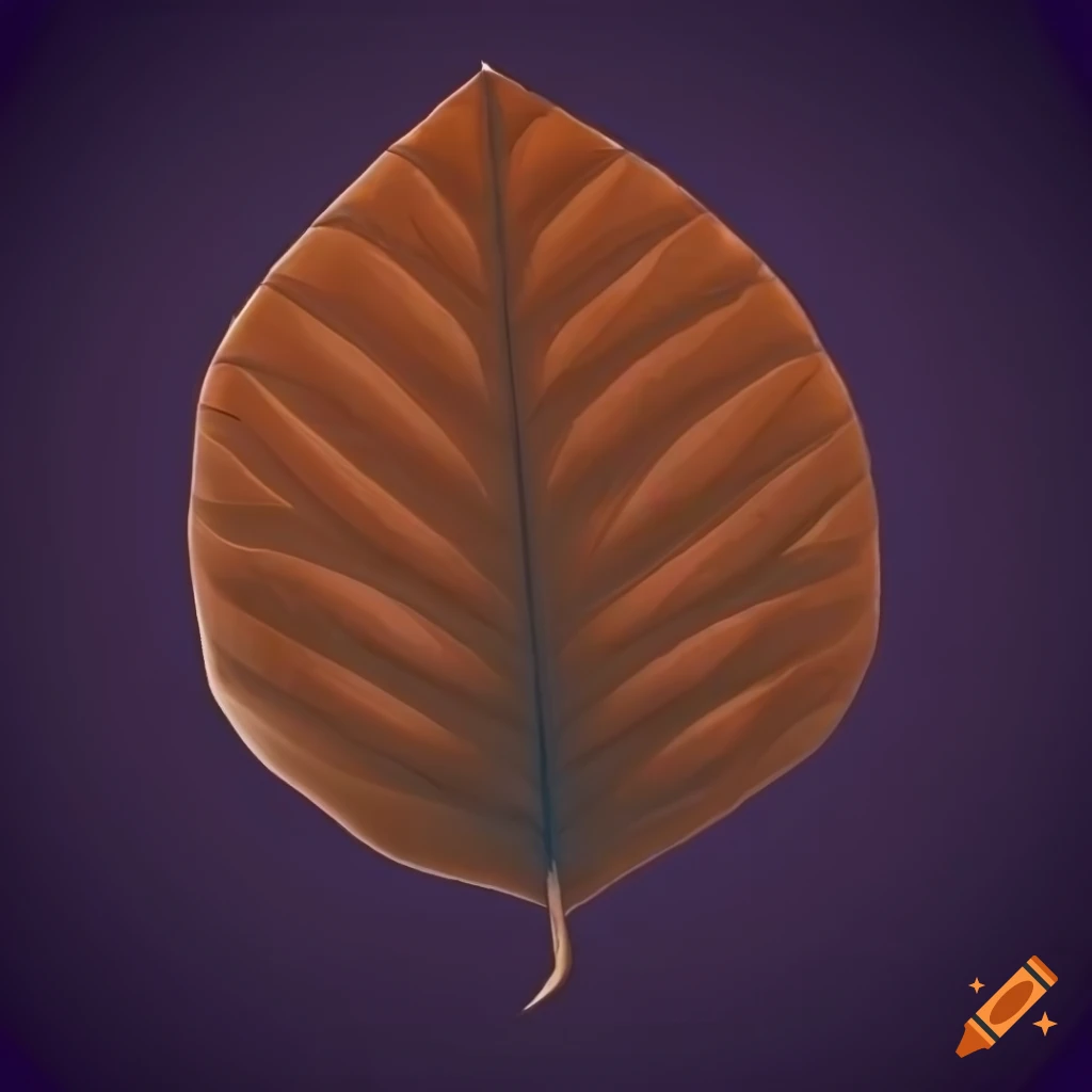 Stylized leaf texture on Craiyon