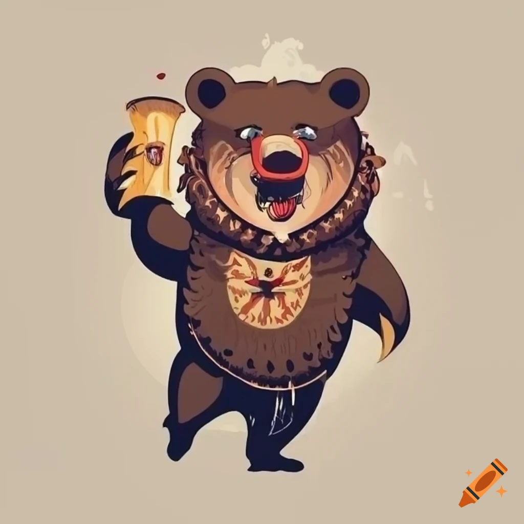 German bear festival logo on Craiyon